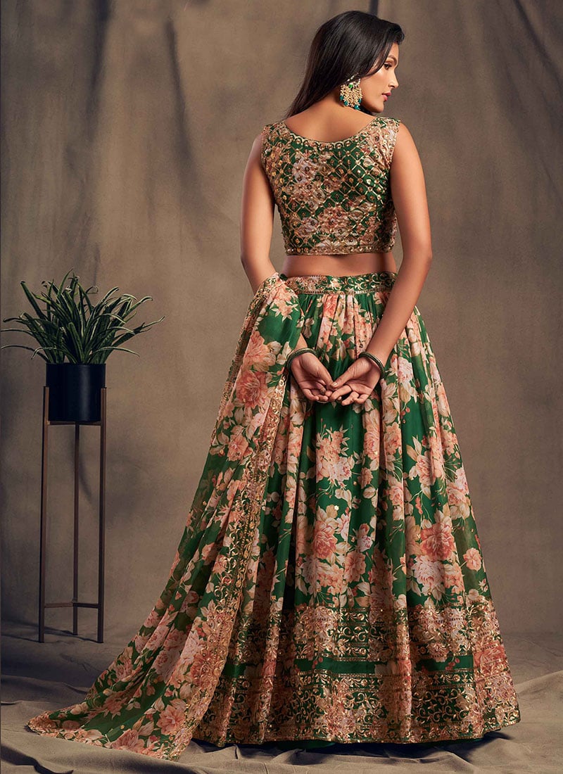 Buy Stylish Green Lehengas For Women Online Collections