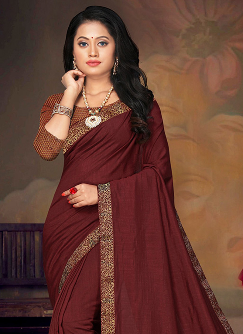 Maroon Saree | Buy Maroon Sarees Online Shopping - Cbazaar