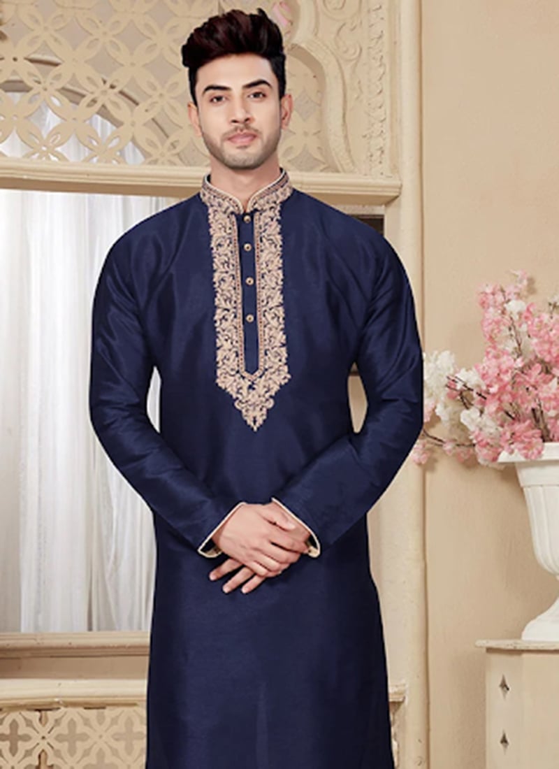 Buy Designer Kurta Pajamas for Men Online in USA at Cbazaar