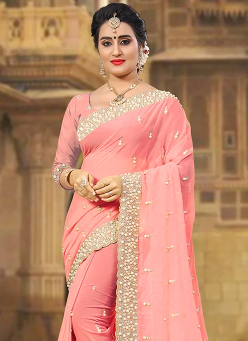 Latest Pink Sarees Designs For Women | Pink Wedding Sarees