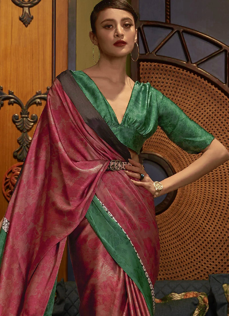 Maroon Saree | Buy Maroon Sarees Online Shopping - Cbazaar