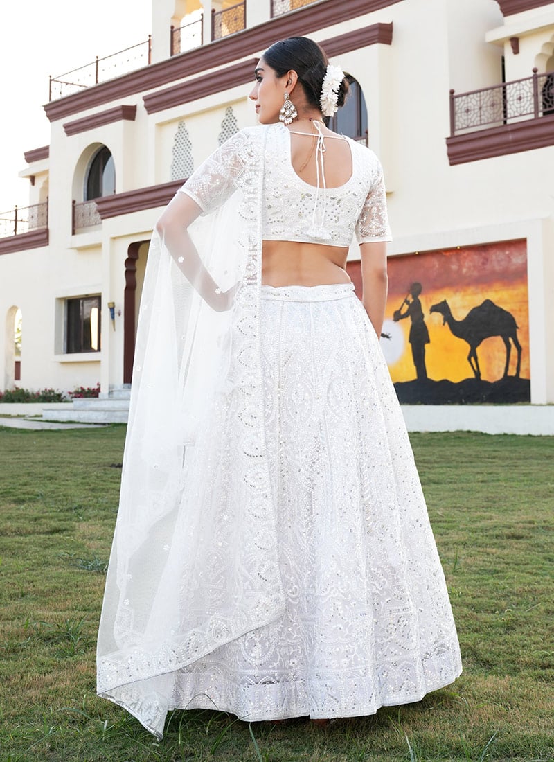 Buy Modern White Lehenga For Women Online Outfits