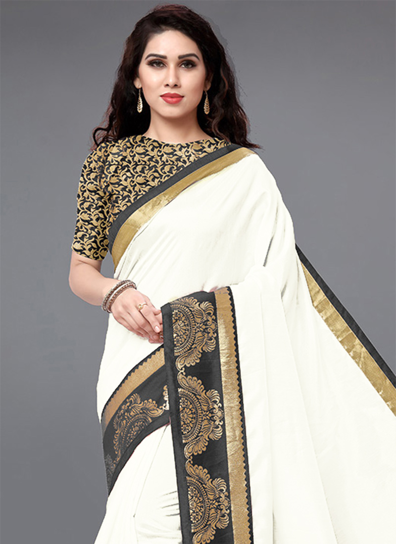 White Sarees: Buy Latest White Sarees Online Shopping