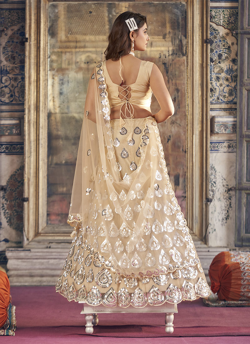 Stylish Beige Lehengas Online for Women Designer Outfits