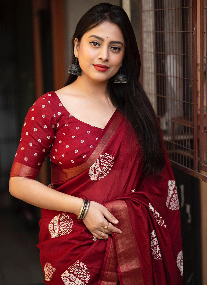 Maroon Saree | Buy Maroon Sarees Online Shopping - Cbazaar