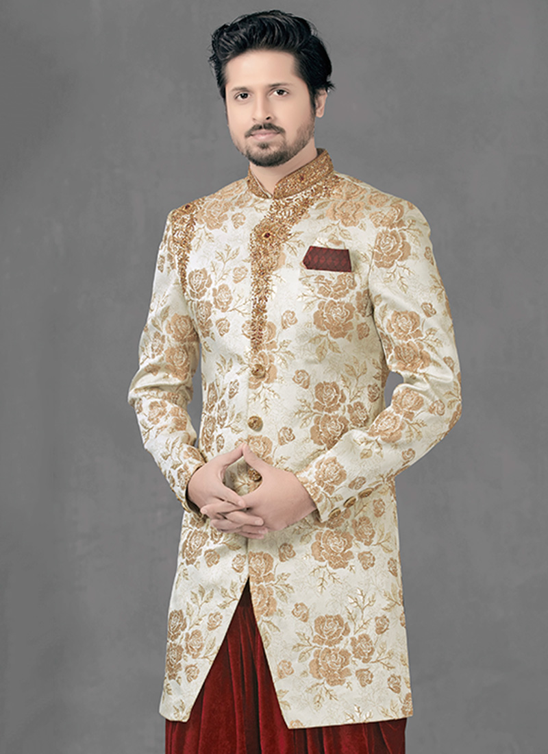 Mens Achkan Sherwani: Buy Achkan Sherwani Online Shopping