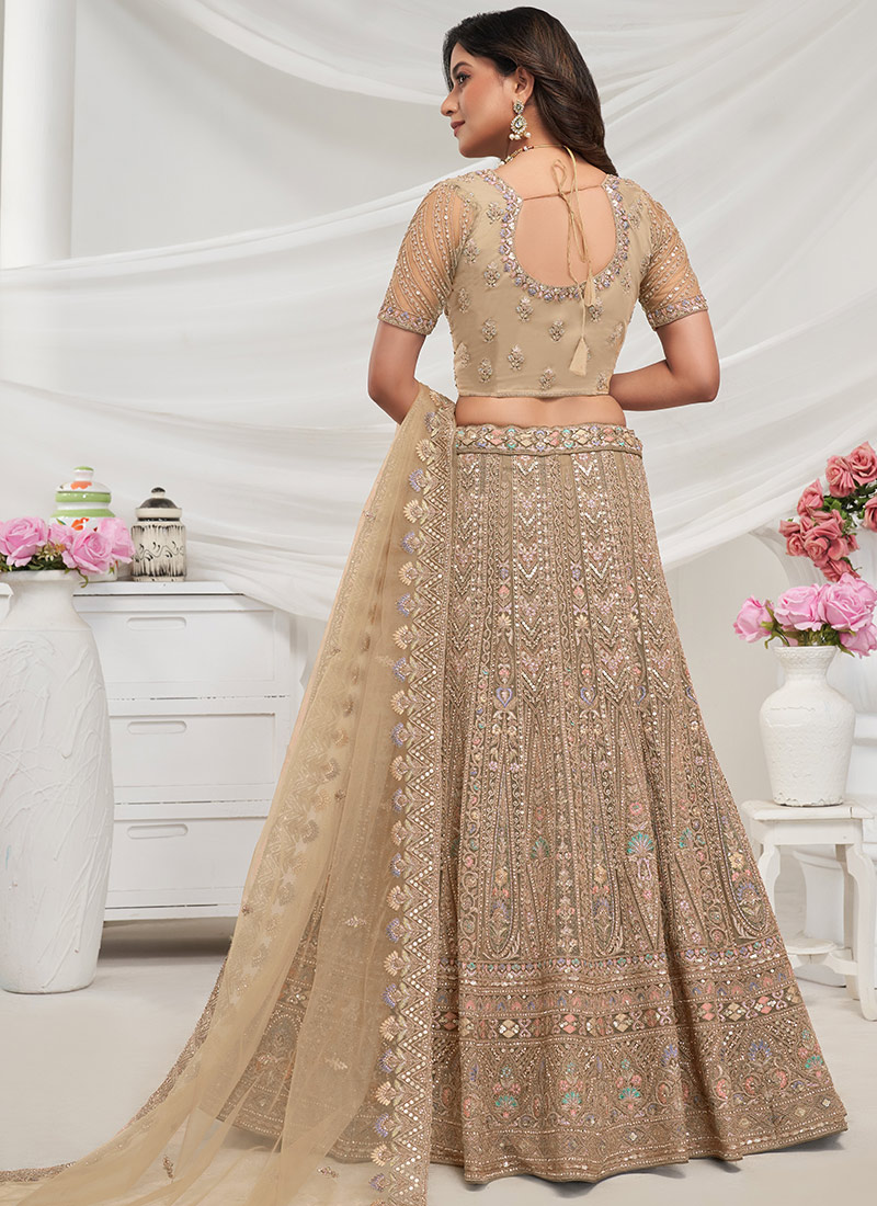 Stylish Beige Lehengas Online for Women Designer Outfits