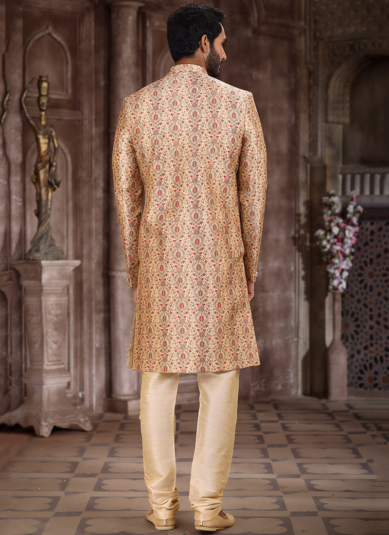 Buy Beige Sherwanis Online | Designer Beige Sherwanis