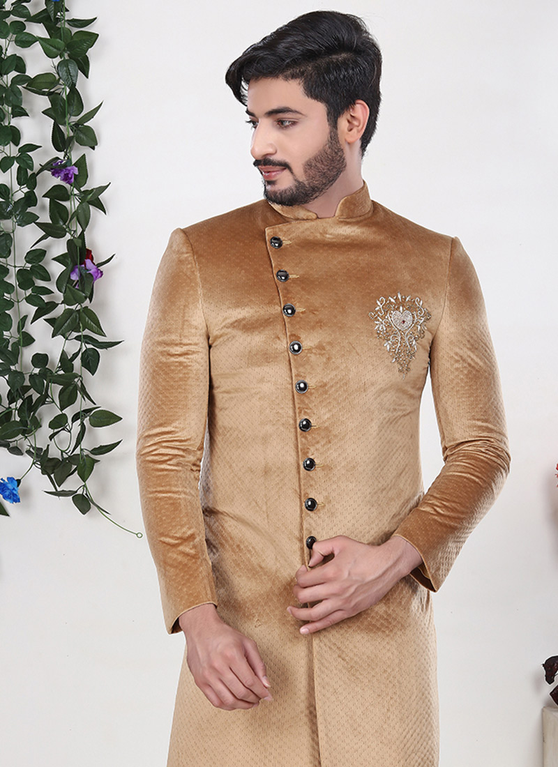 Buy Velvet Sherwanis | Online Velvet Sherwanis | Designer Velvet Sherwanis