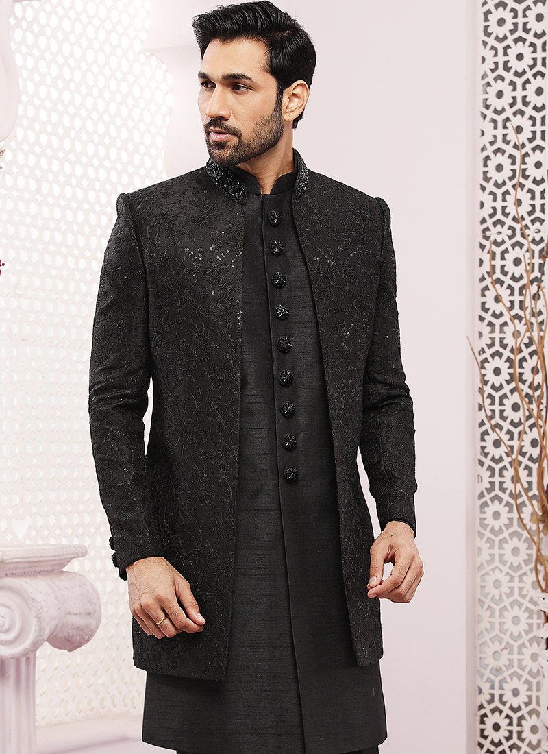 Buy Sherwani: Latest Designer Sherwani For Men Online In USA