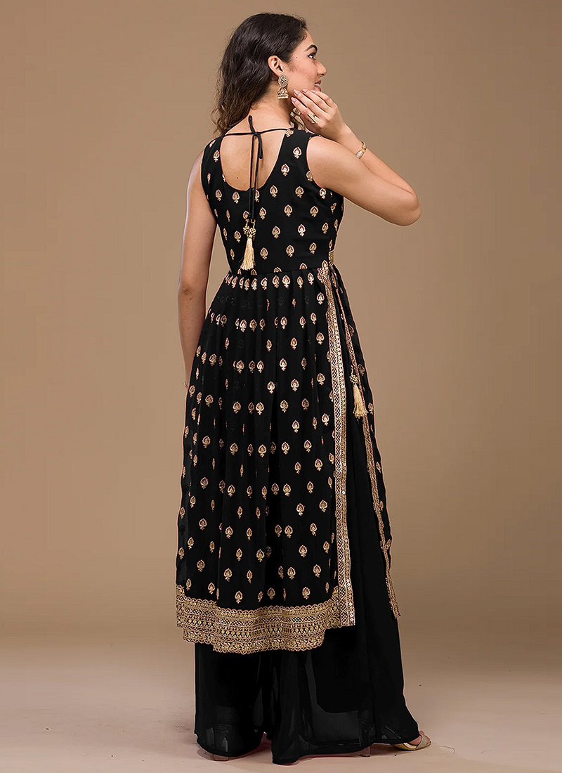 Latest Black Salwars: Buy Black Salwar Kameez Designs For Women