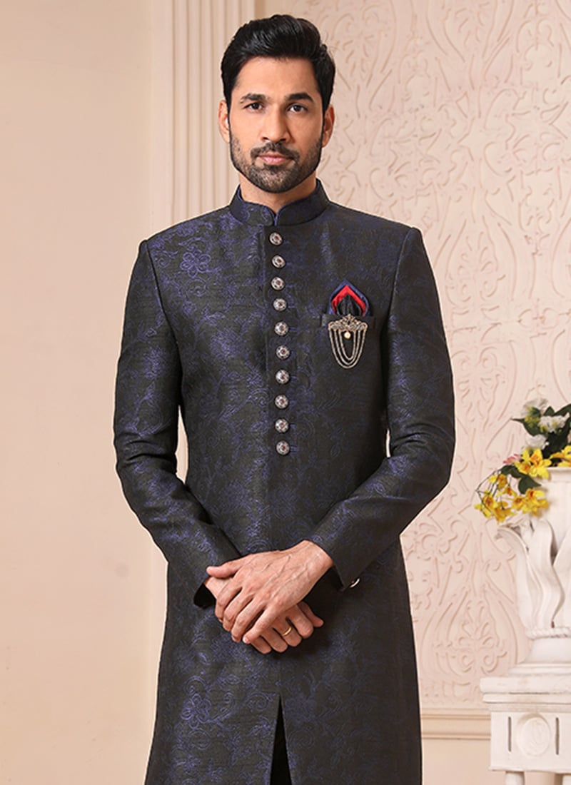 Buy Sherwani: Latest Designer Sherwani For Men Online In USA