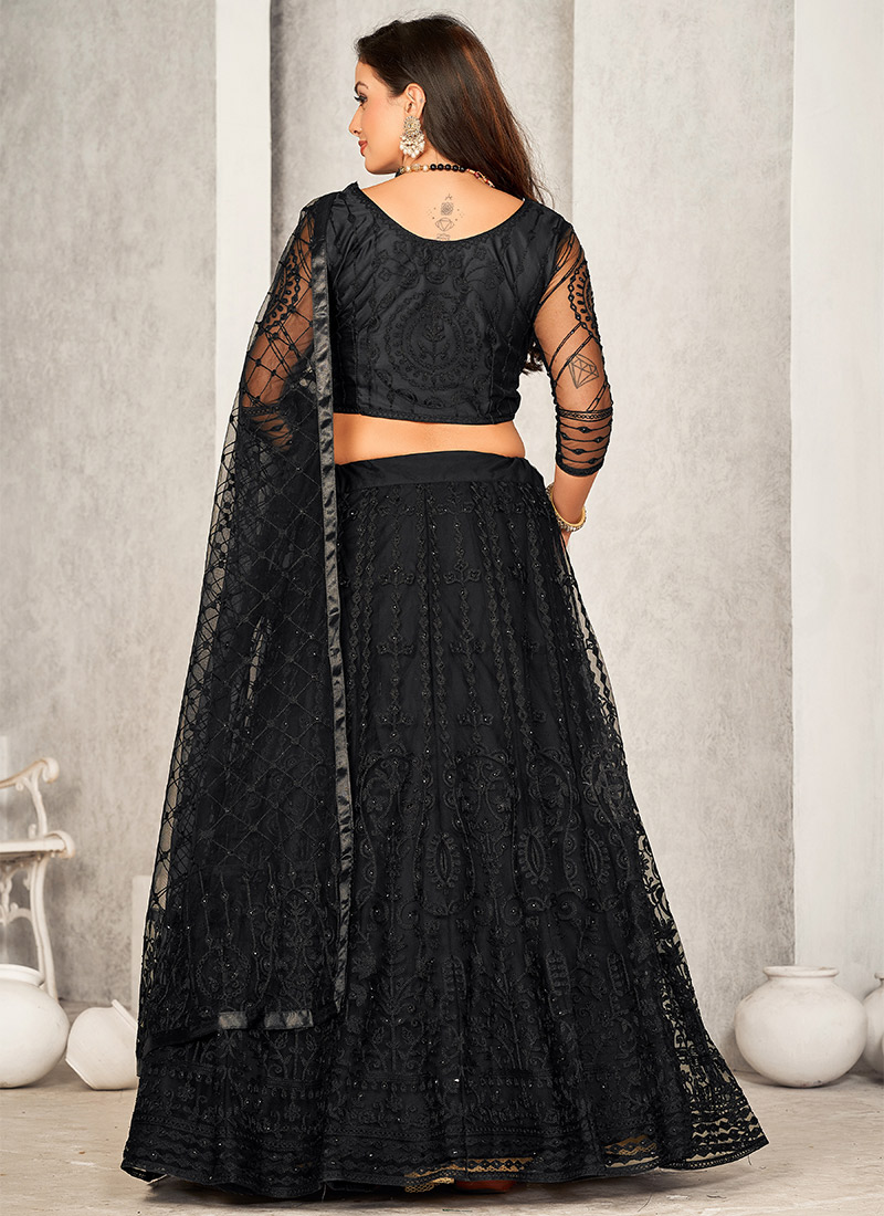 Stylish Black Lehengas For Women Online at Cbazaar