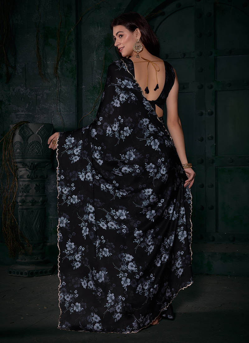 Black Sarees: Latest Black Sarees Designs For Women