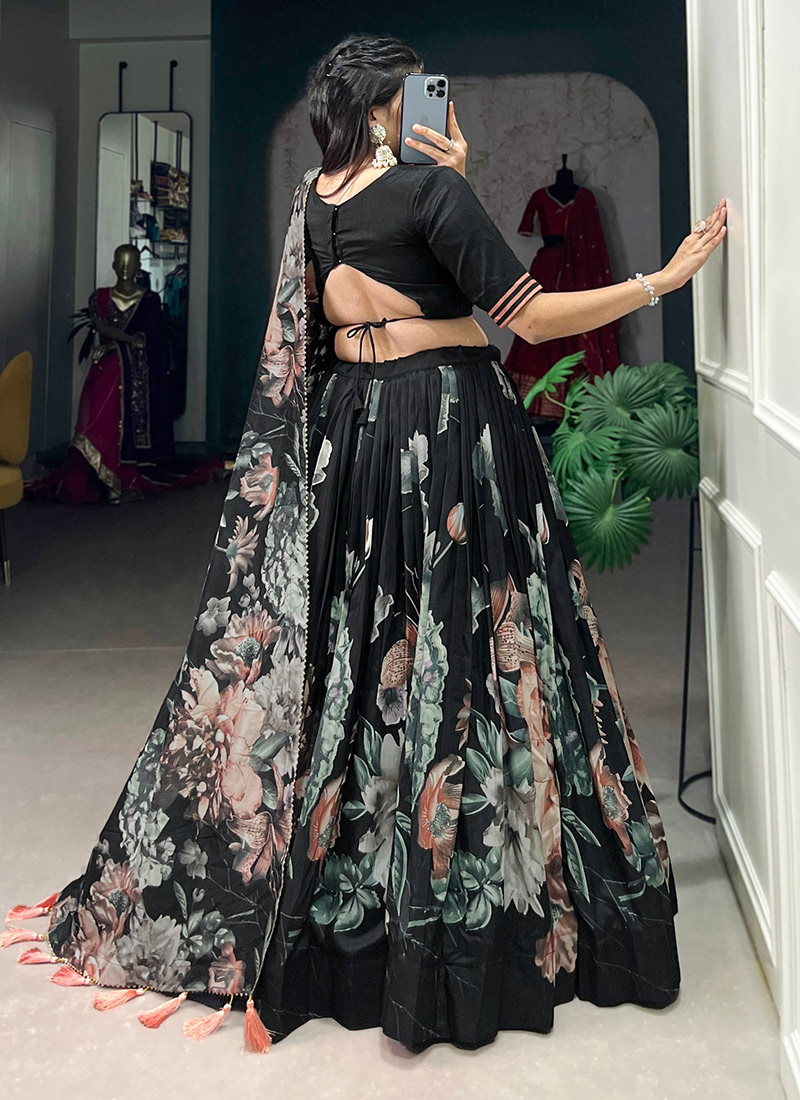 Stylish Black Lehengas For Women Online at Cbazaar