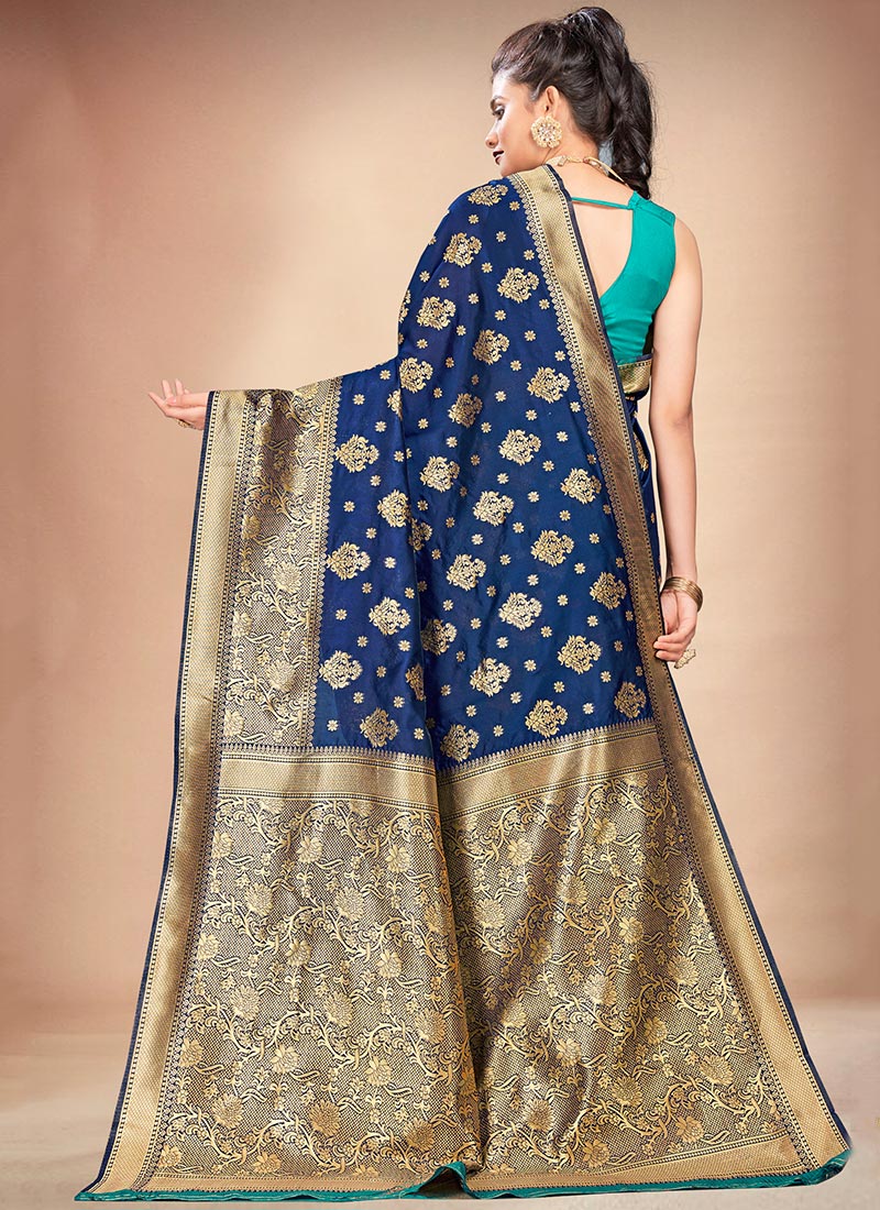Buy Latest Blue Sarees Online Shopping At Cbazaar