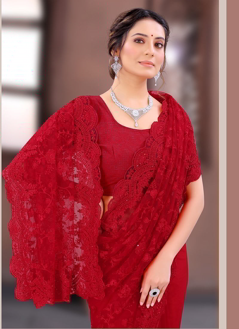 Buy Latest Red Sarees Designs Online Shopping