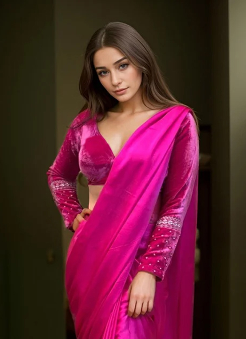 Latest Pink Sarees Designs For Women | Pink Wedding Sarees