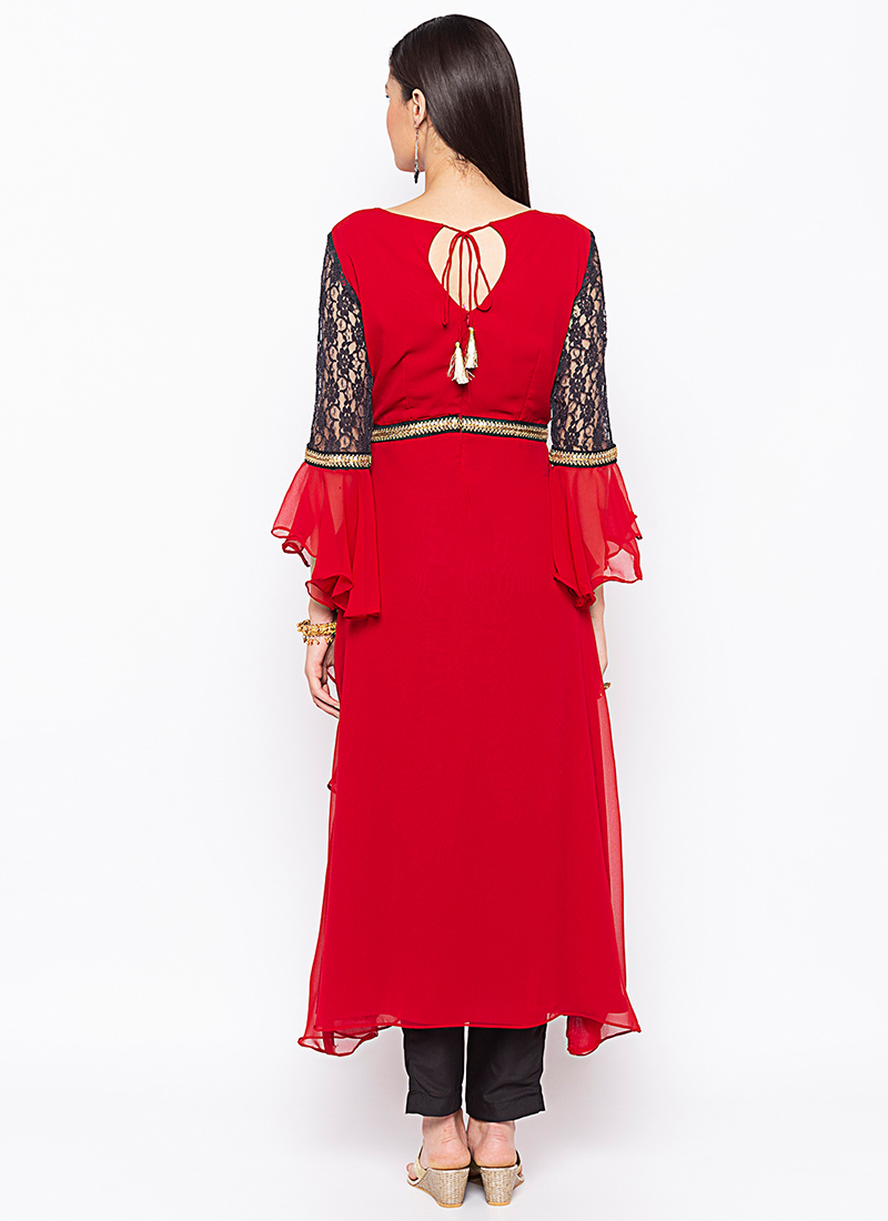 Buy Latest Red Kurta Sets Online at Cbazaar