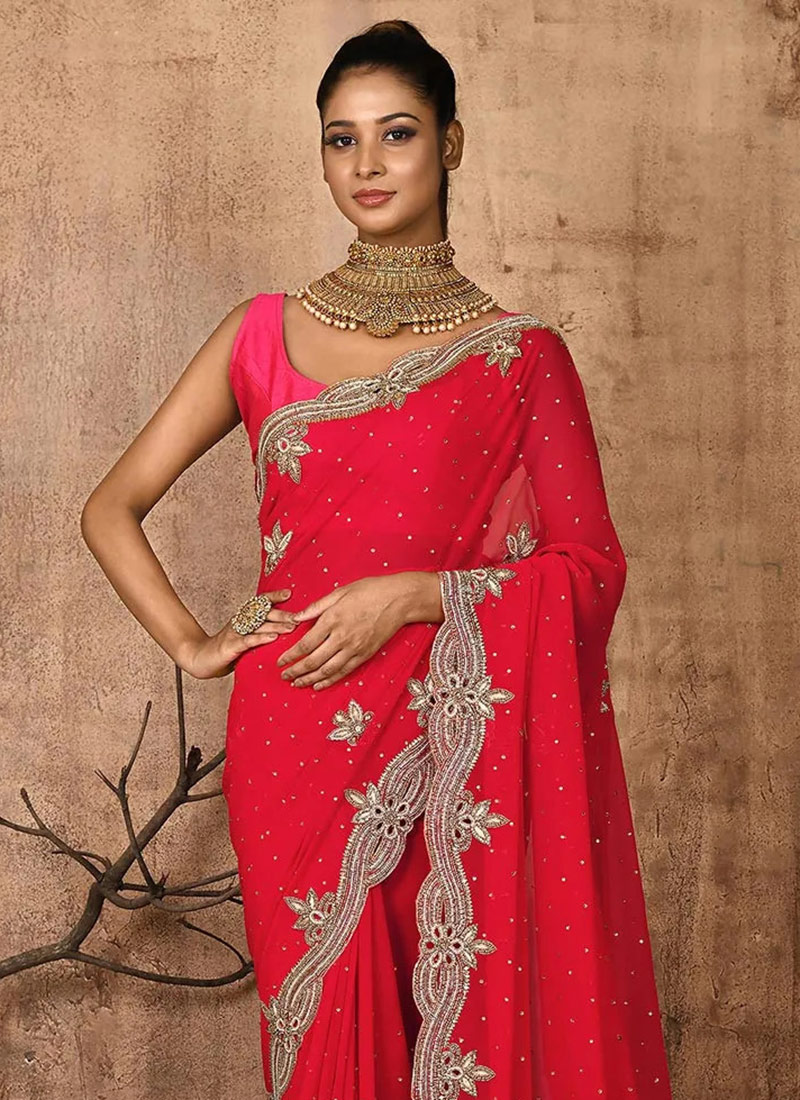 Shop Cut Work Sarees Online | Buy Online Cut Work Sarees
