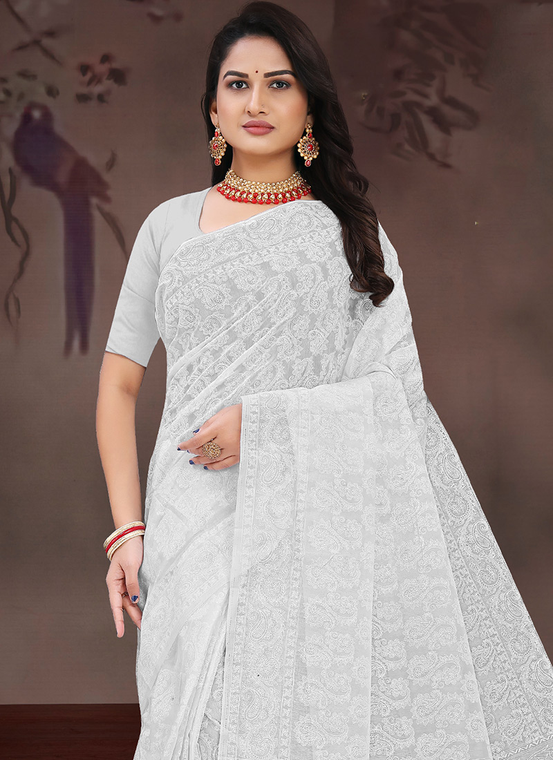 White Sarees: Buy Latest White Sarees Online Shopping