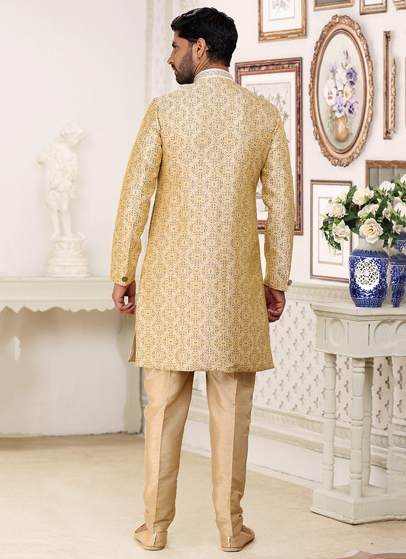 Cream Sherwanis : Buy Cream Sherwanis For Men Online