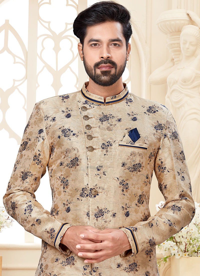 Cream Sherwanis: Buy Cream Color Sherwanis Online | Designer Cream ...
