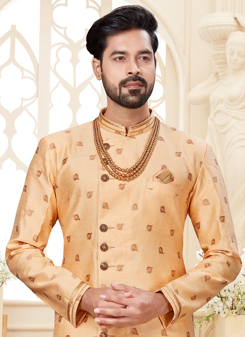 Cream Sherwanis : Buy Cream Sherwanis For Men Online