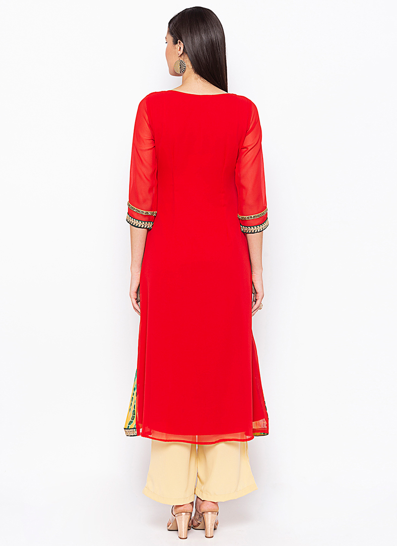 Buy Latest Red Kurta Sets Online at Cbazaar