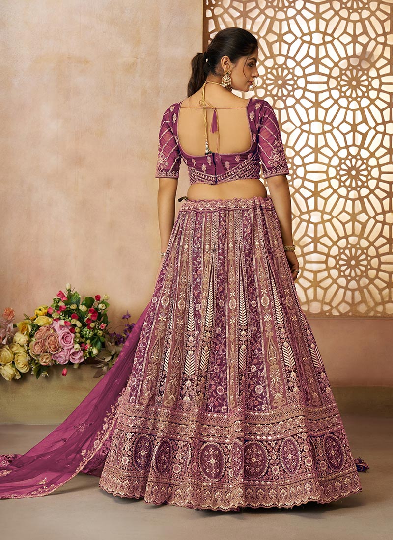 Buy Purple Color Lehenga Choli Collections Online -Cbazaar