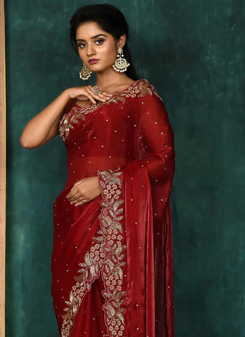 Shop Cut Work Sarees Online | Buy Online Cut Work Sarees