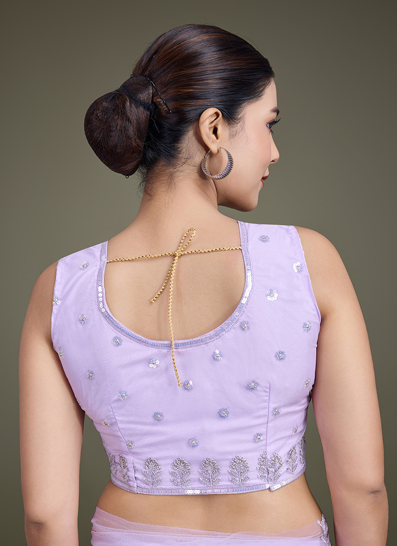 Buy Lavender sarees online | Lavender sarees styles | Online Lavender ...