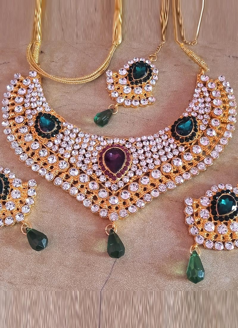 Shop Elegant Gold Plated Moti Necklace Party Wear Online at Best Price ...