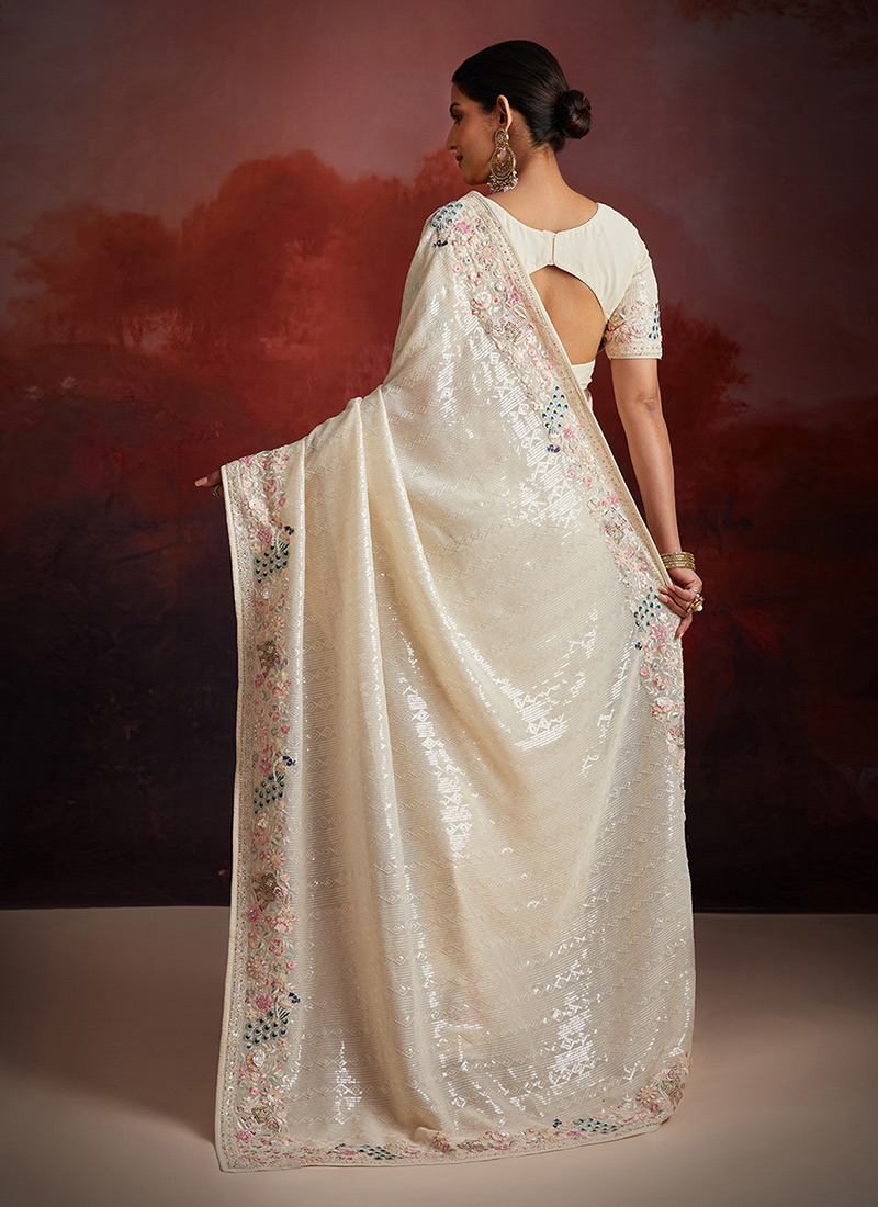 White Sarees: Buy Latest White Sarees Online Shopping - Cbazaar