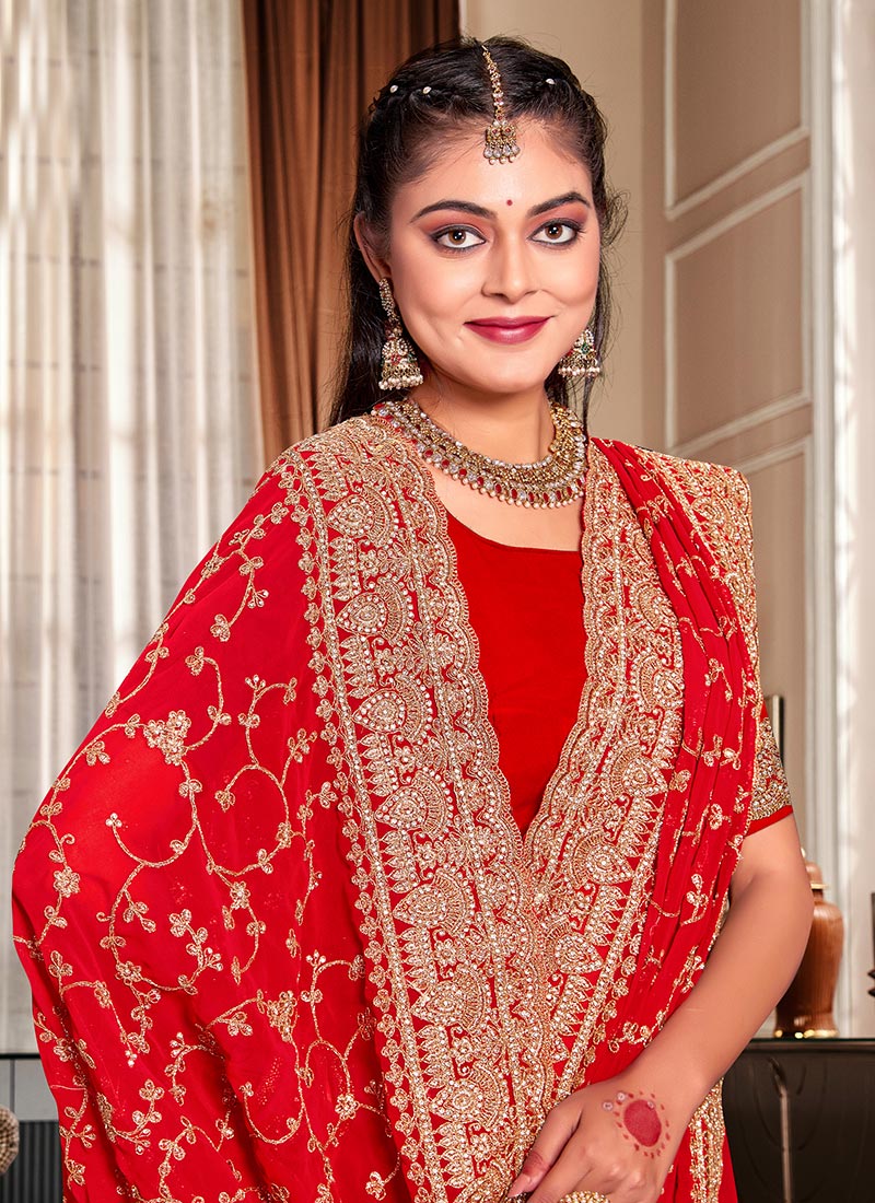 Buy Latest Red Sarees Designs Online Shopping