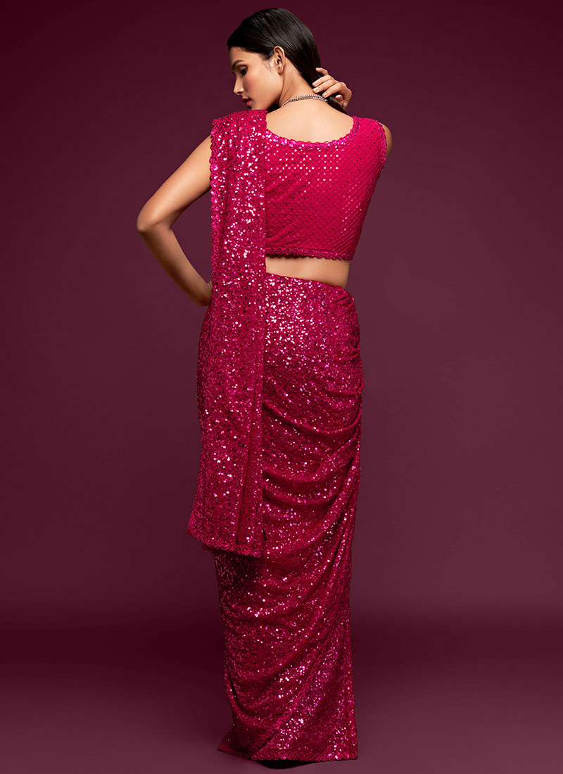 Latest Pink Sarees Designs For Women | Pink Wedding Sarees