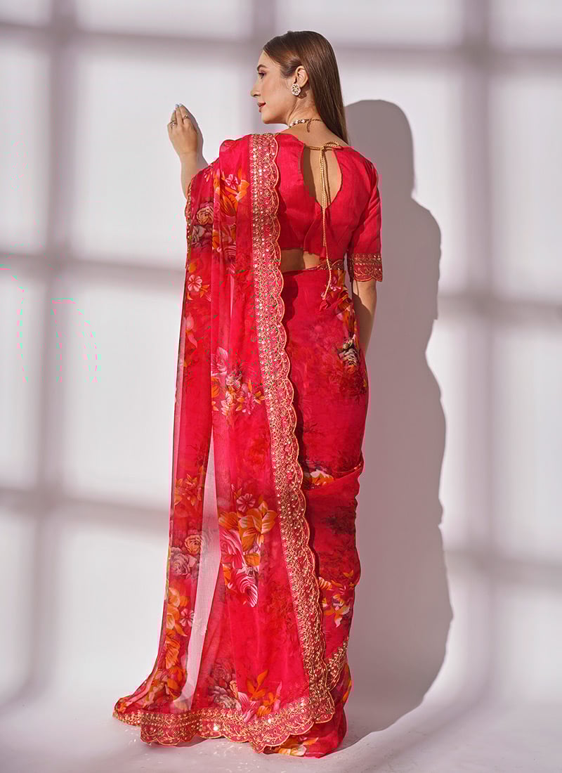 Latest Pink Sarees Designs For Women | Pink Wedding Sarees