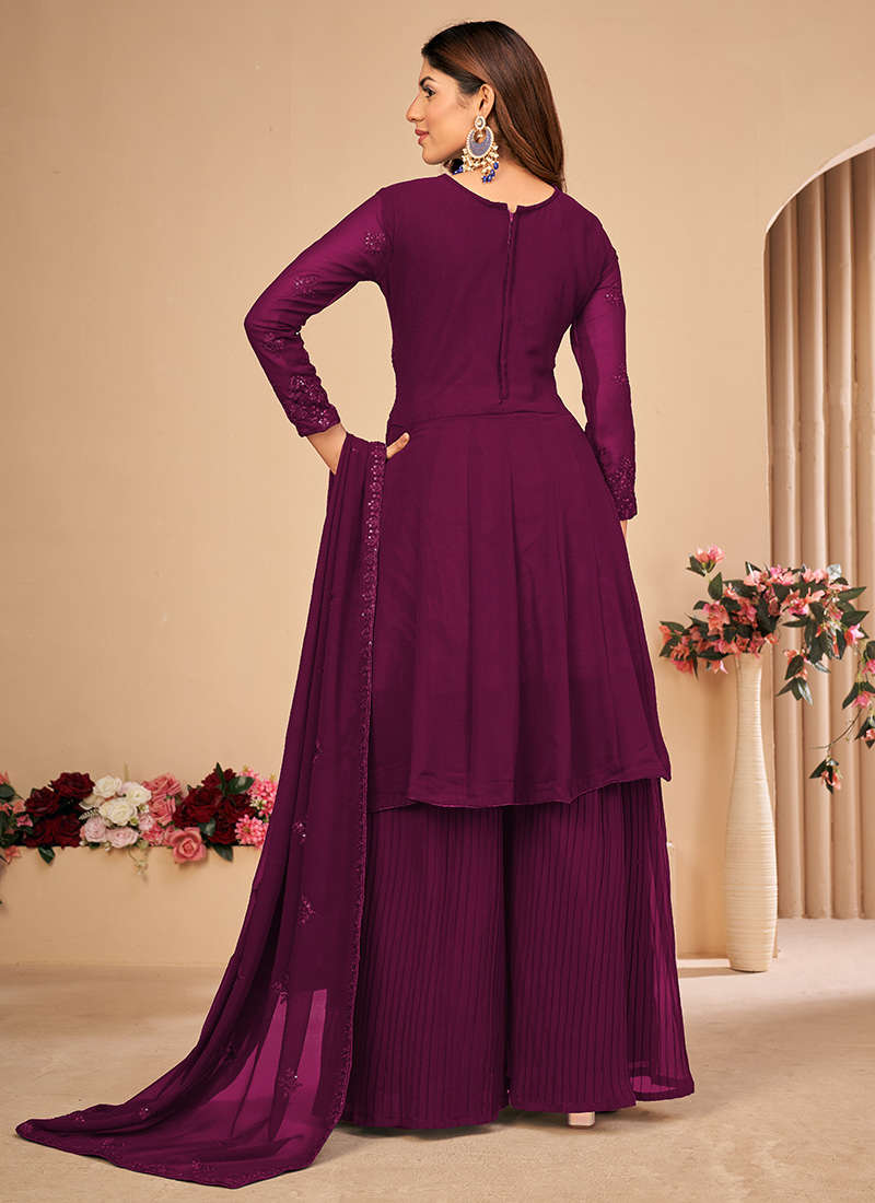 Buy Purple Salwar Kameez | Online Indian Wedding Purple Salwar Kameez