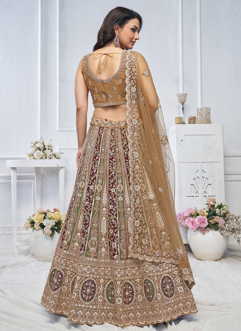 Buy Designer Multi Color Lehenga Choli Online -Cbazaar