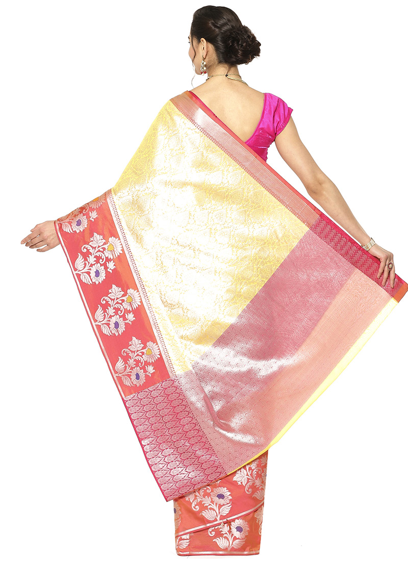 Buy Latest Gold Sarees Designs Online - Cbazaar