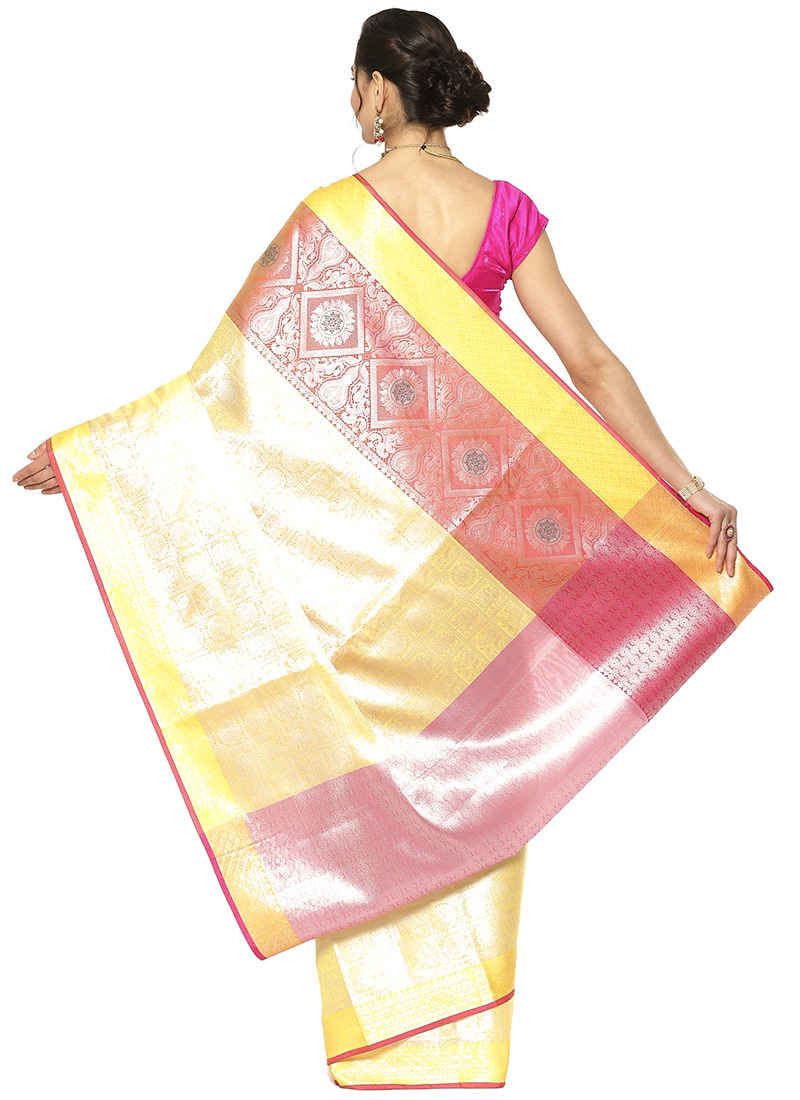 Buy Latest Gold Sarees Designs Online - Cbazaar