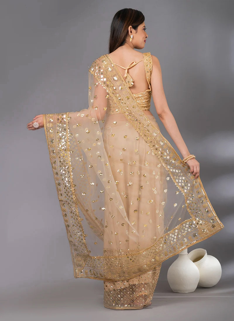 Buy Latest Gold Sarees Designs Online - Cbazaar