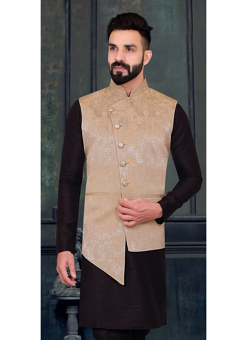 Buy Golden Silk Bandi Set Party Wear Online at Best Price | Cbazaar