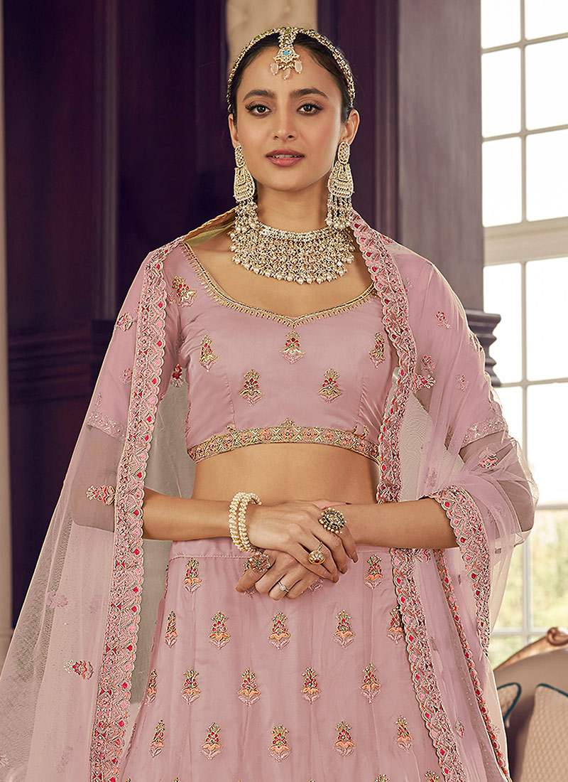 Buy GraceFul Zarkan Zari Work A Line Lehenga Wedding Wear Online at ...