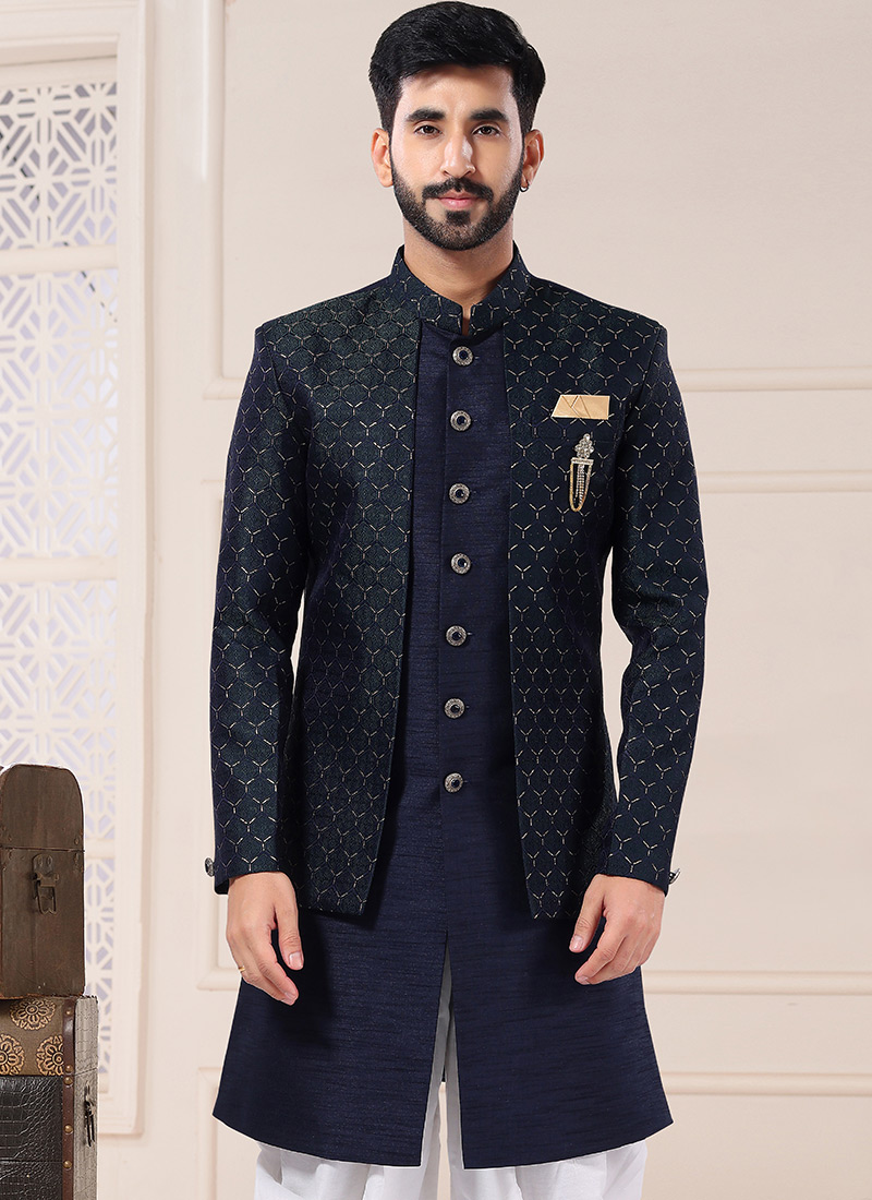 Readymade Sherwani: Trendy Readymade Sherwani For Men -Cbazaar