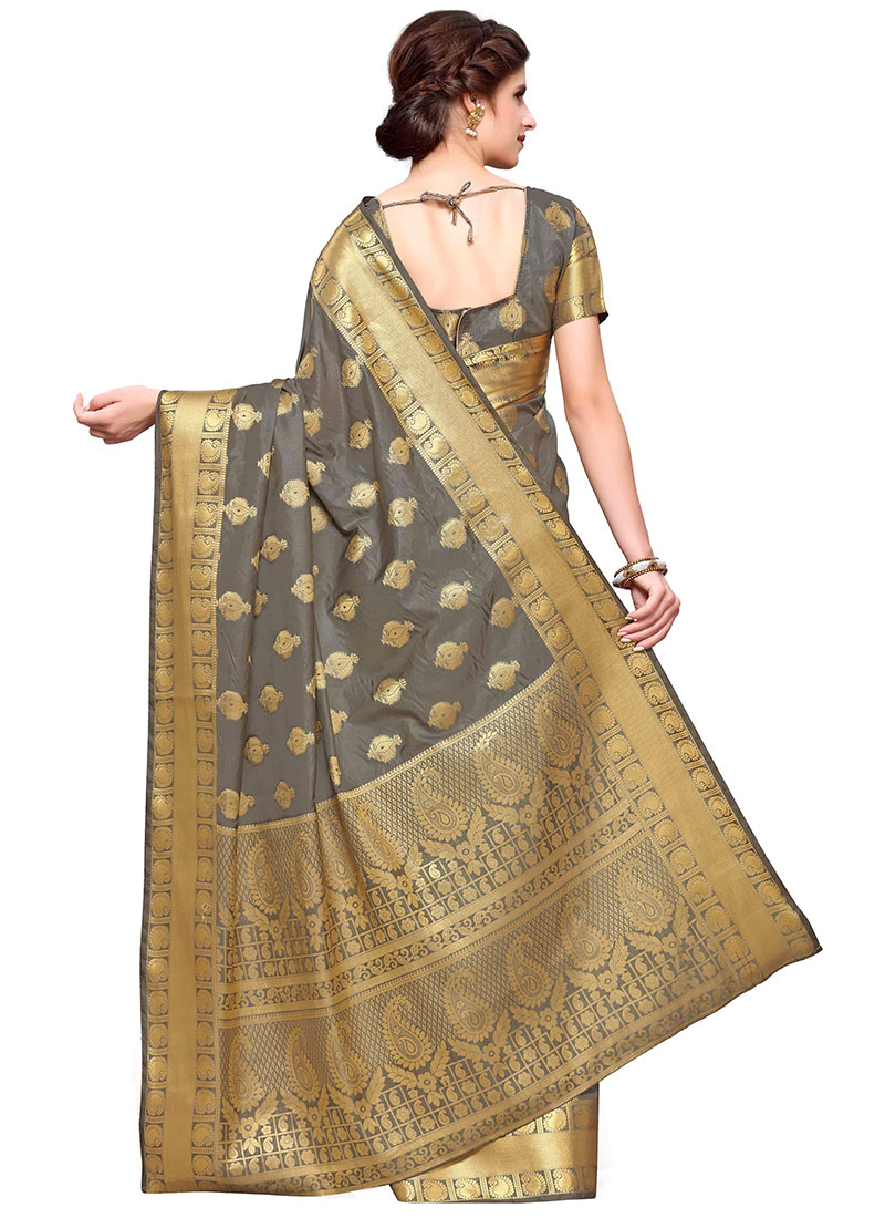 Shop Grey sarees online | Online Grey sarees | Purchase Grey sarees online