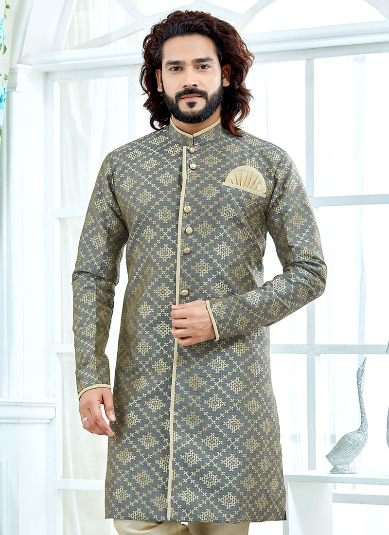 Mens Achkan Sherwani : Buy Achkan Sherwani Online Shopping