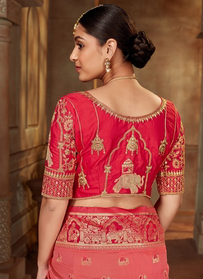 Latest Pink Sarees Designs For Women | Pink Wedding Sarees