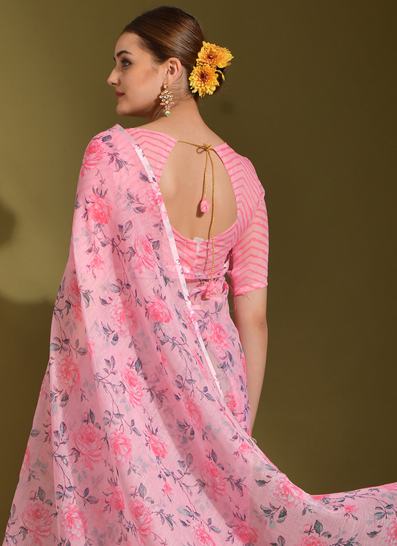 Latest Pink Sarees Designs For Women | Pink Wedding Sarees