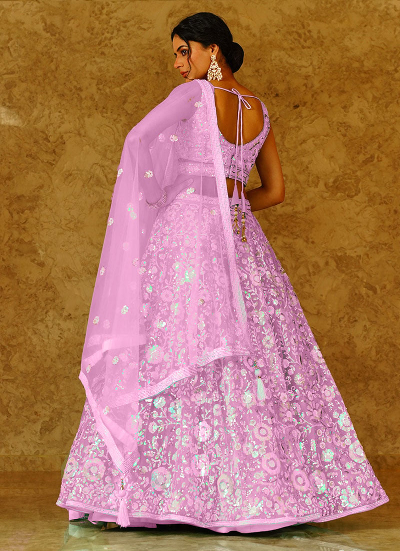 Buy Lavender Lehenga Choli Collections Online -Cbazaar